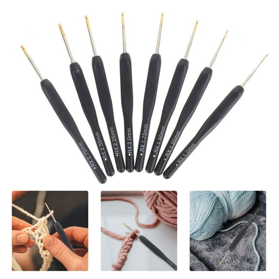 Moncolis 75 Piece Aluminum Handle Crochet Hooks Set with Pink Organizer ...