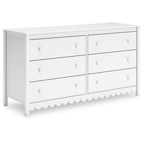 Signature Design by Ashley Hallityn 6 Drawer Dresser, White - Walmart.com