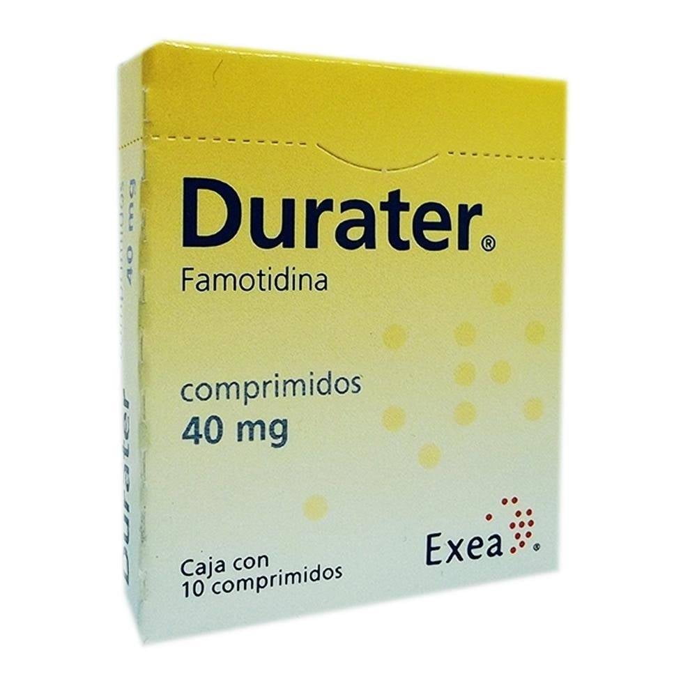 Durater Famotidina 40 mg 10 comprimidos | Walmart en línea