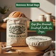 Beeswax Bread Bags for Sourdough and Homemade Bread — 2 XL Reusable ...
