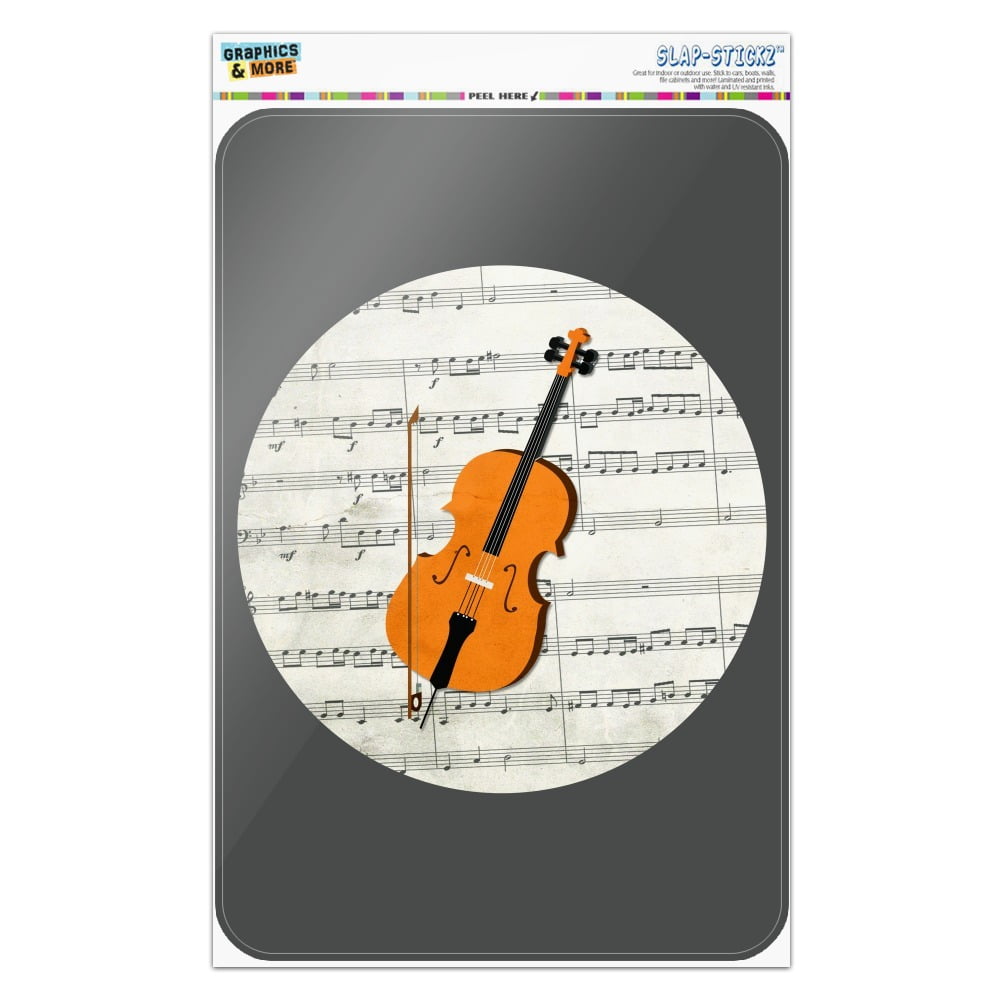 Cello Sheet Music Notes Treble Clef Home Business Office Sign - Walmart.com