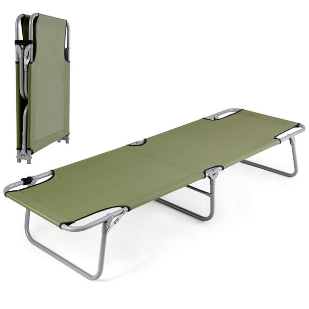Costway Portable Foldable Camping Bed Army Military Camping Cot Hiking ...