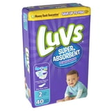 Luvs Leakguards Super Absorbent Newborn Diapers Size 2 40 count with ...