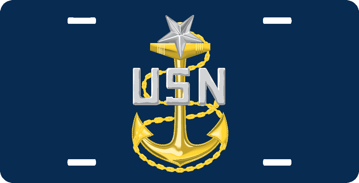 Navy Senior Chief Sticker License Plate - Walmart.com