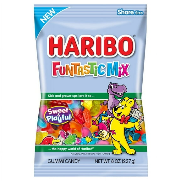 HARIBO Sour Bats Halloween Edition Gummies Bat Shaped Sour Gummy Candy ...