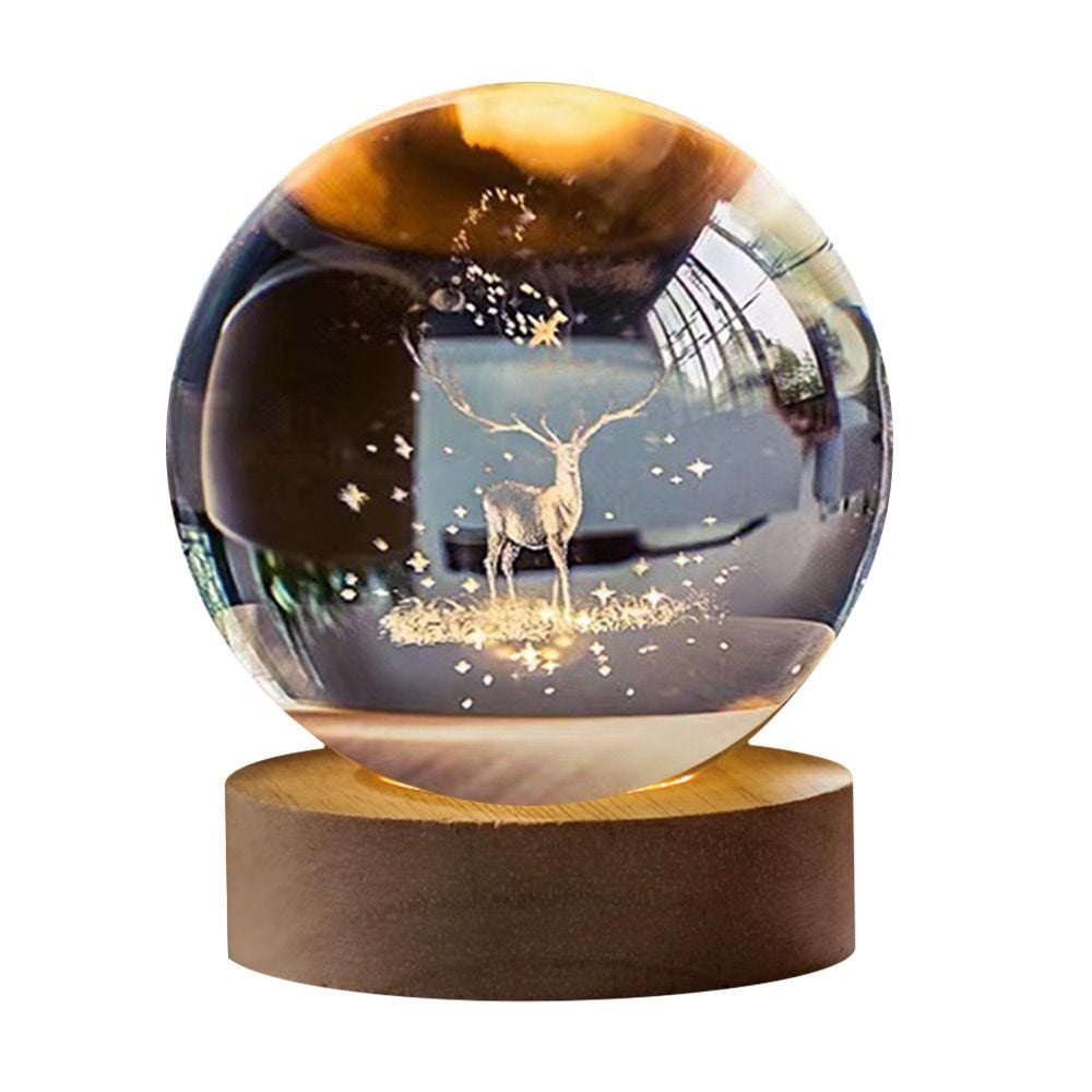 Romantic Round Wooden Lighted Base Home Decor Bedroom Decor Projectors ...