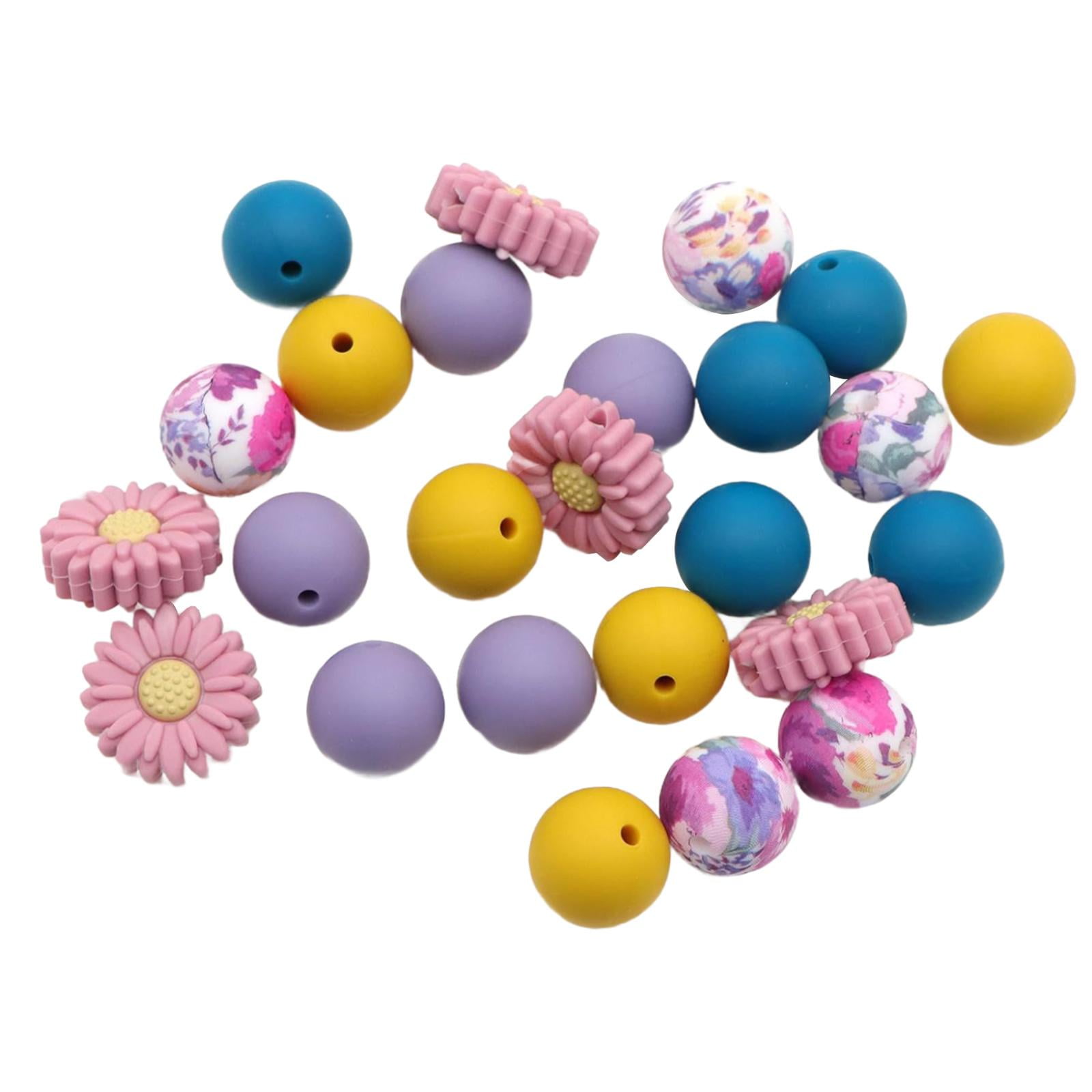 Click here for Tnarru 25pcs Silicone Beads Silicone Daisy Beads J... prices