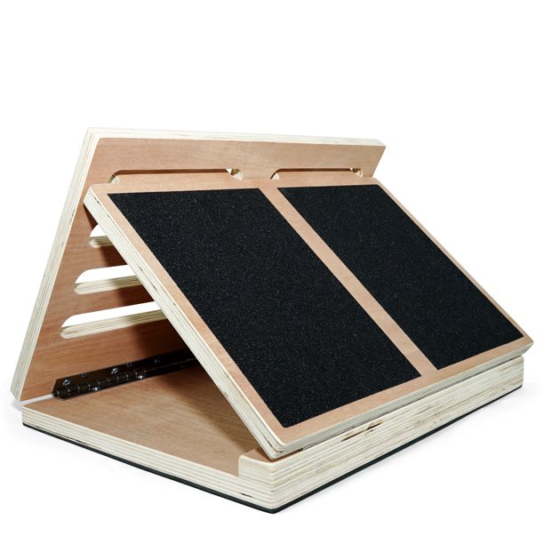 Yes4All Wooden Slant Board - 4 Incline Level: 10, 20, 30 & 40 Degree ...
