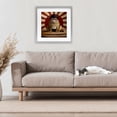 Stupell Industries Sumo Cat with Sun Rays Gray Framed Print Under Glass ...