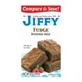 Jiffy Fudge Brownie Mix, 8 oz, Easy Recipe, Decadent Chocolate Dessert ...