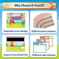 D-FantiX Reward Chart for Kids, Chore and Behavior Sticker Chart with ...