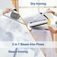 38" Large Steam Iron Press with LED Touch Screen, 1800W Steam Press ...