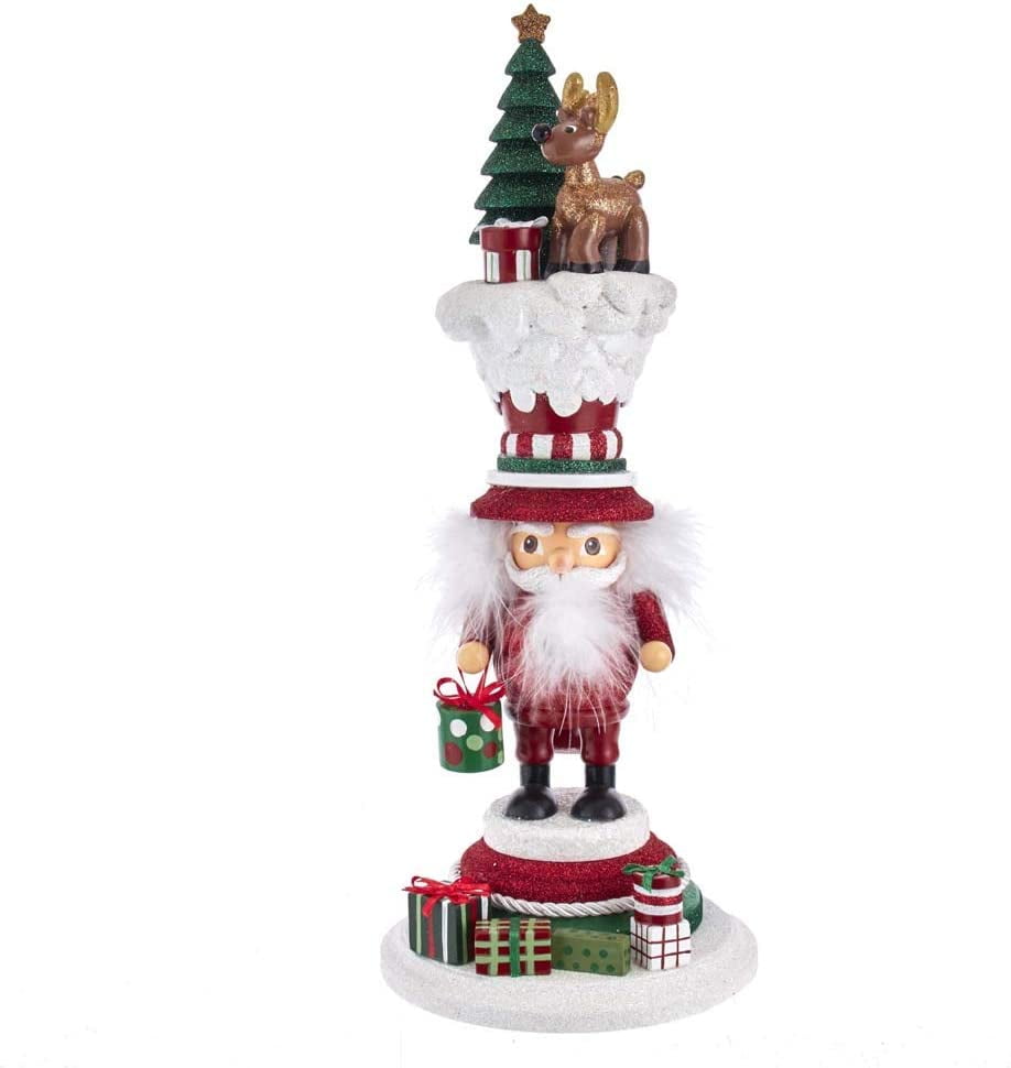 15-Inch Hollywood Santa's Happy Reindeer Nutcracker - Walmart.com