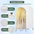 Abstract Gold Arch Backdrop Cover 5x2.1 Ft, Spandex Wedding Arch Stand ...
