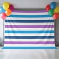 Blue Purple White Striped Photography Backdrop 12x8FT, Modern ...