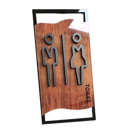 Restroom Sign,Restroom Sign Metal Restroom Sign Gender Restroom,Sign ...