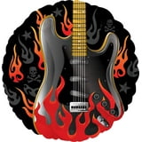 Guitar Rock On Rock Star Birthday Balloon Bouquet Decorations - Walmart.com
