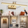13.8'' Battery Operated Picture Light for Wall, 4000mAh Cordless Wall ...