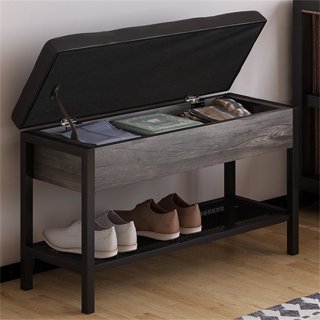 HomePop Decorative Storage Bench, Multiple Colors - Walmart.com