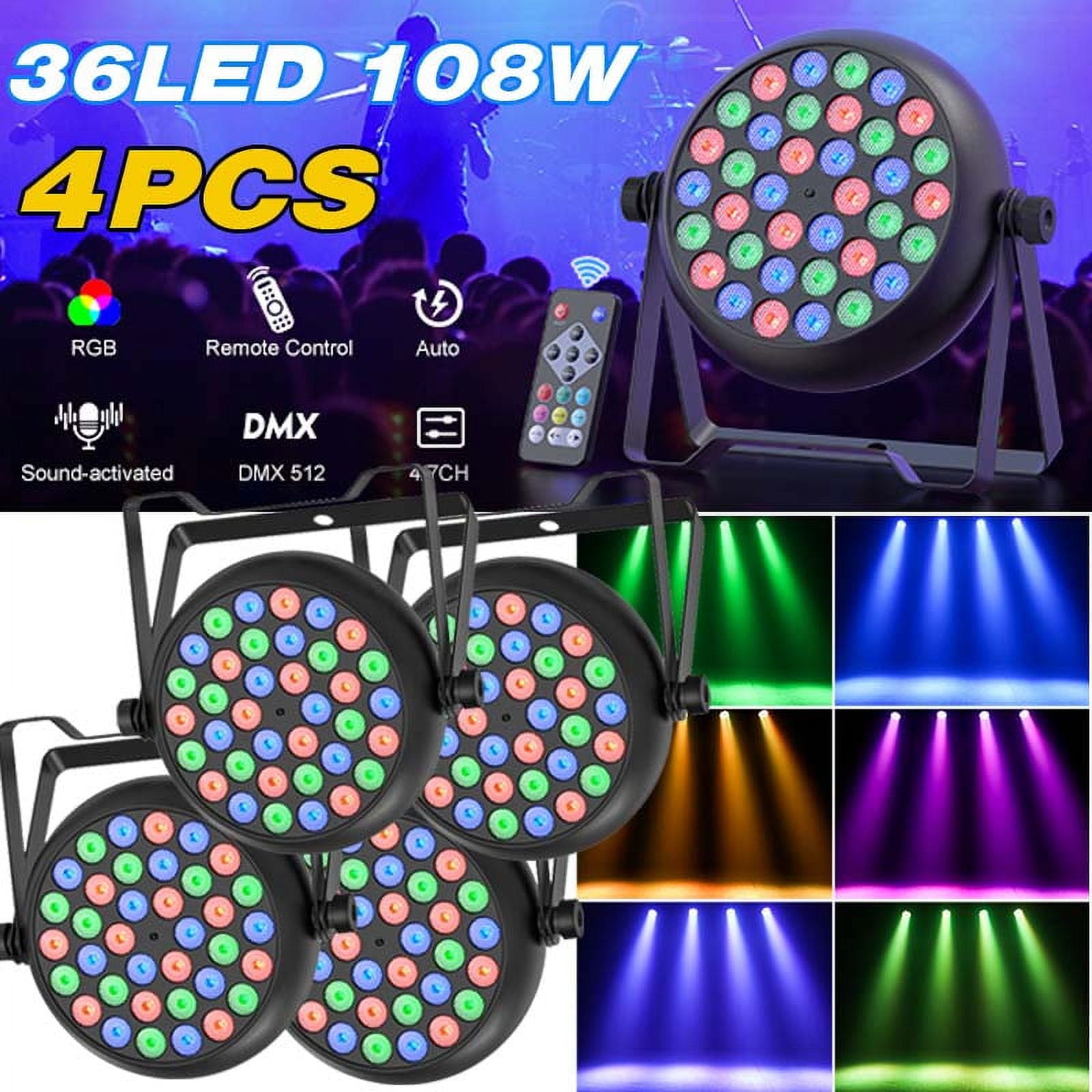Click here for Stageglow 36 Led Par Lights Black Plastic Shell Dj... prices