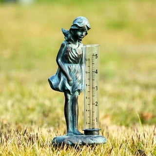 Evergreen Dragonfly Thermometer & Rain Gauge Garden Stake - Walmart.com