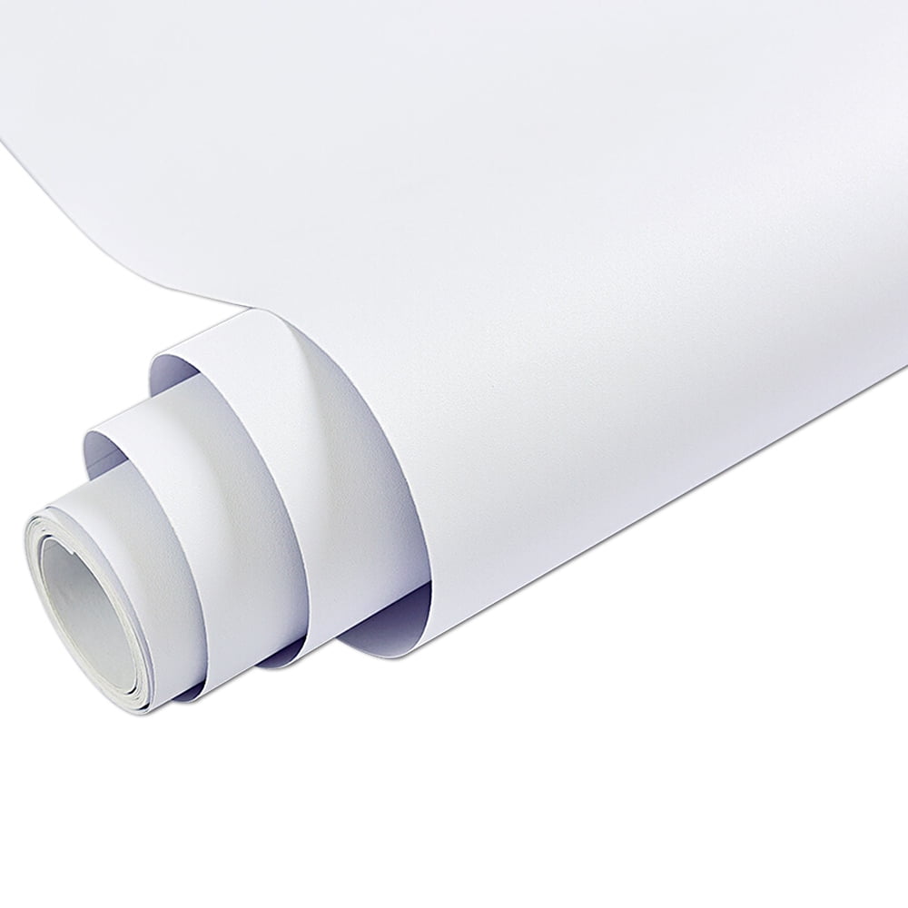 Yenhome Solid White Peel and Stick Wallpaper 17.7" x 120" Whtie ...