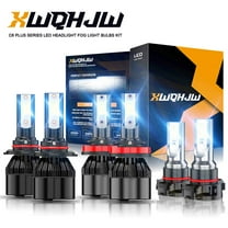 BMZONCC LED Headlight and Fog Light Bulbs, 6000K White, H13 Hi/Lo Beam ...