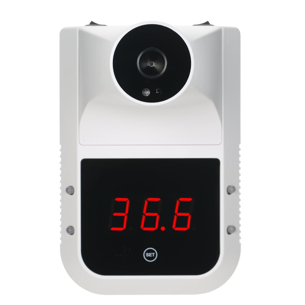 walmeck Non-Contact Digital Thermometer Wall-Mounted Infrared Forehead ...