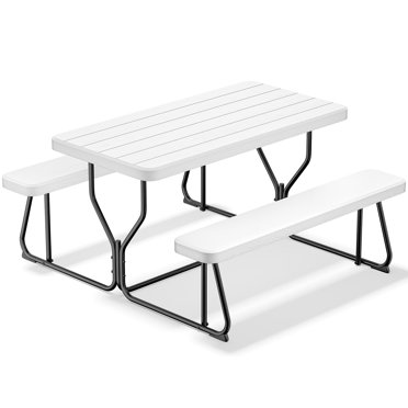 X-Frame Picnic Table Dining Set - Walmart.com