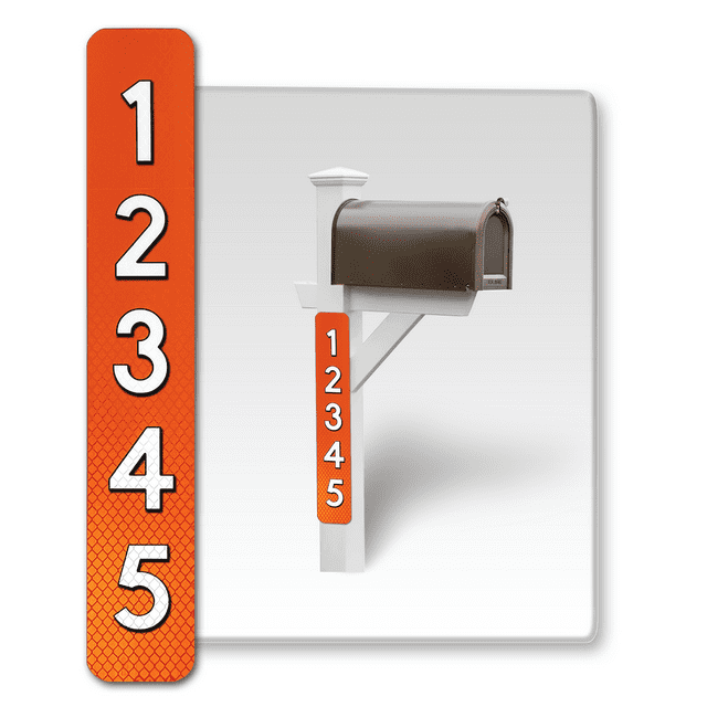 Customized Mailbox Address Numbers Stickers for Outside, 911 Emergency ...