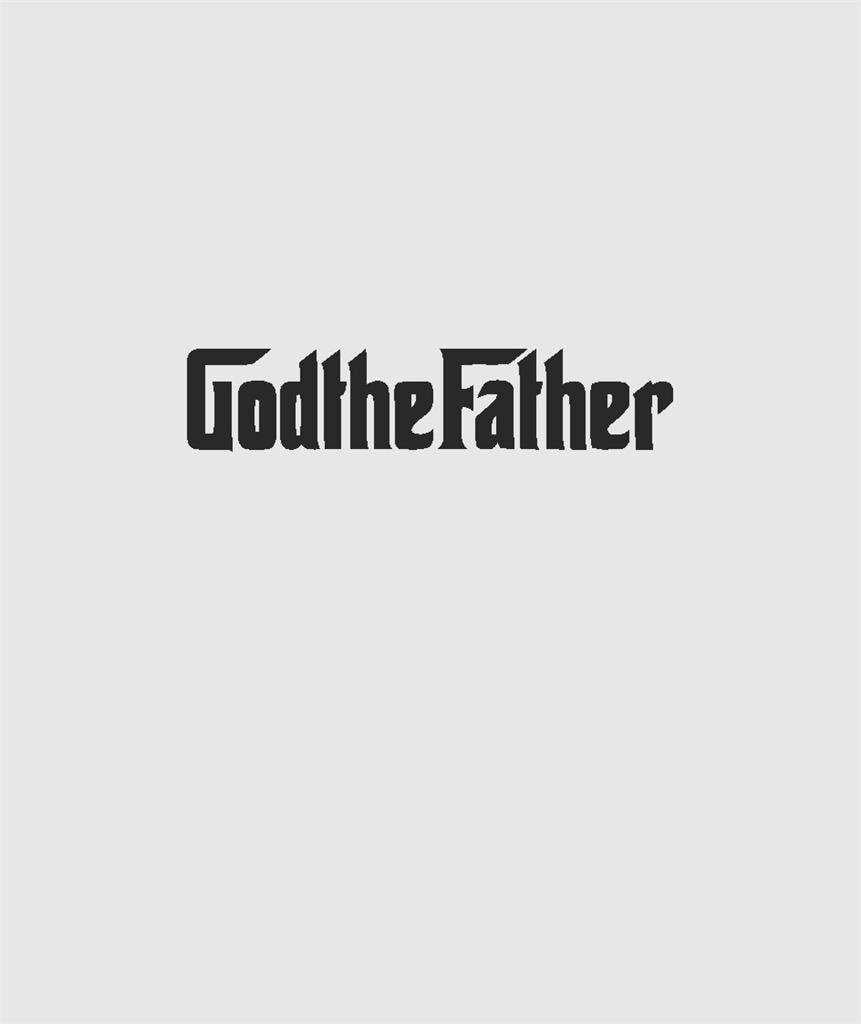 God The Father Jesus Graphic Art Lettering Decal Of Christian Religion ...