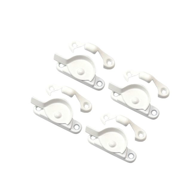 QCAA Zinc Die Cast Window Sash Lock, 2-7/16", White, 4 Pack, Made in ...