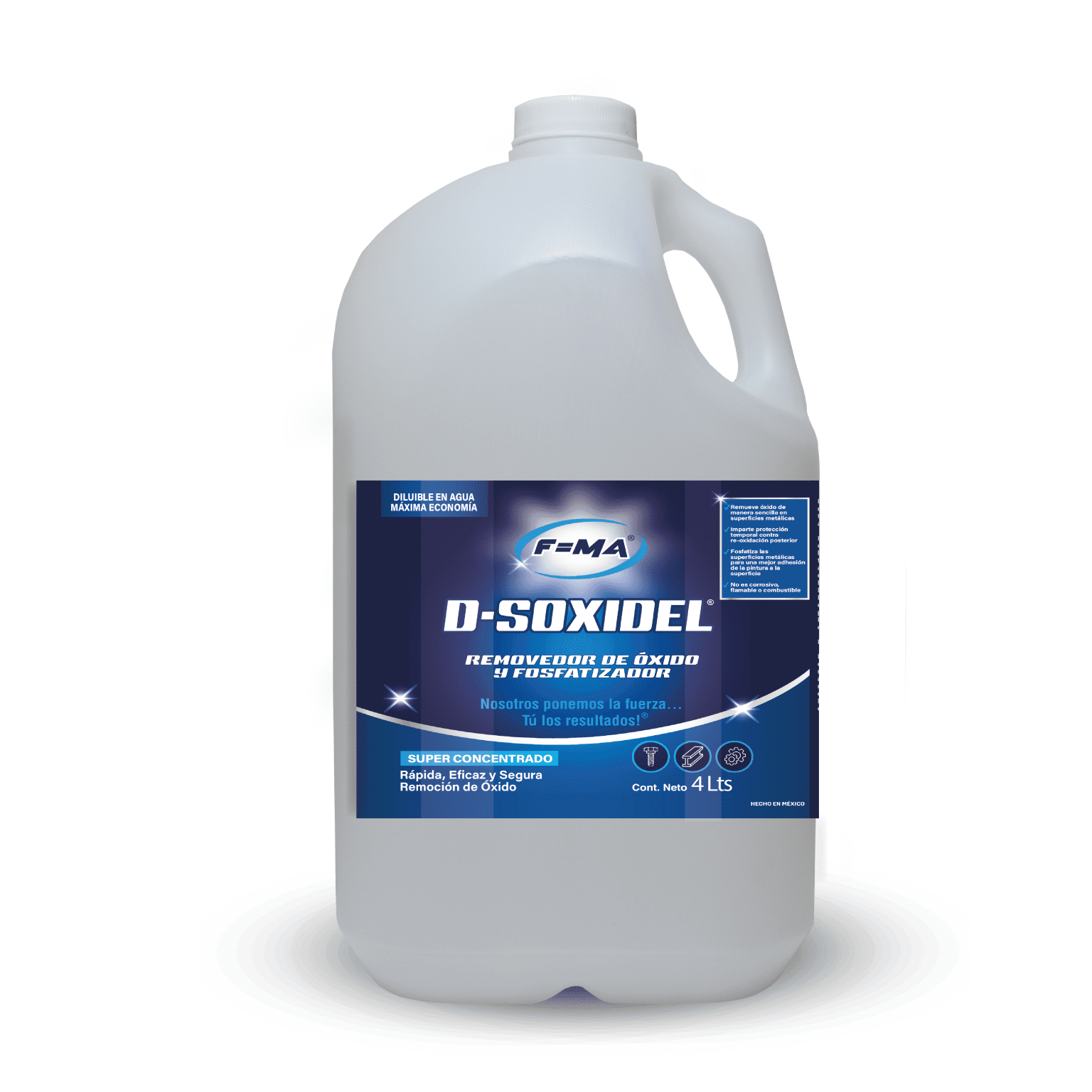 D-SOXIDEL F=MA Removedor de Oxido. Poderoso quita oxido (desoxidante ...