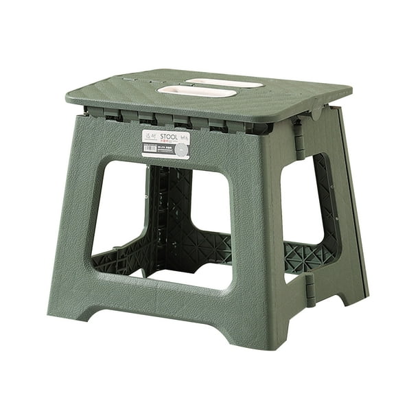 Cipaher Folding Step Stool Plastic Foldable Step Stool, Green - Walmart.com