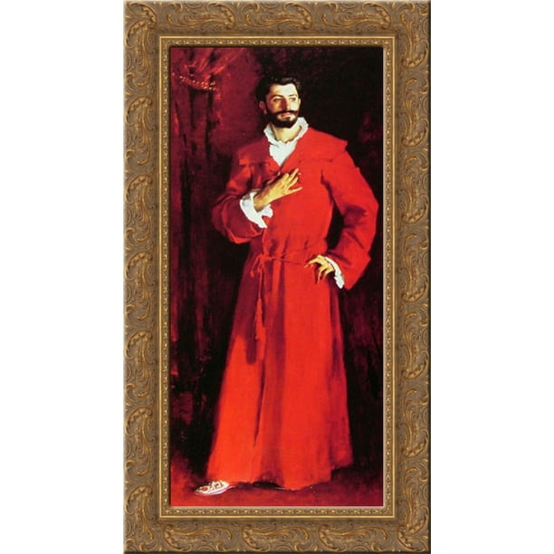 Dr Pozzi at Home 16x24 Gold Ornate Wood Framed Canvas Art by Sargent ...