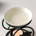 Metal Oil Burners Black Ceramics Aromas Diffusers for Home Use Safe and ...