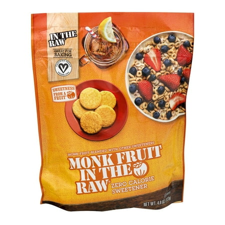 Monk Fruit In The Raw Zero Calorie Sweetener, 4.8 OZ - Walmart.com