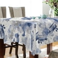 60x108in Square Printed Tablecloth Easy-Care Decorative Table Cloth for ...