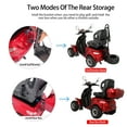 Xmatch 4-Wheel Electric Golf Mobility Scooter - 3-Speed, Adjustable ...