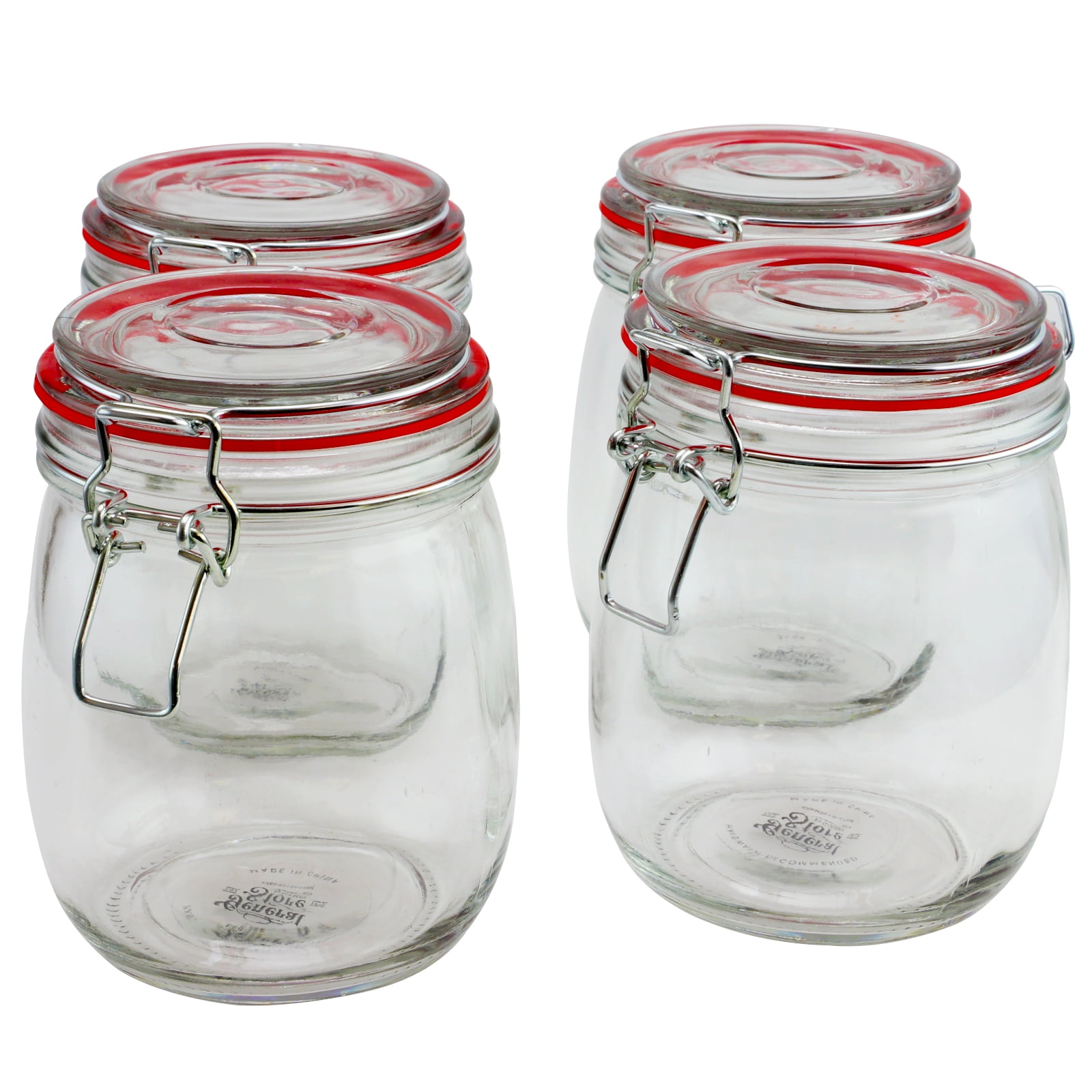 General Store Cottage Chic 4 Piece 22 oz. Preserving/Storage Jar Set ...
