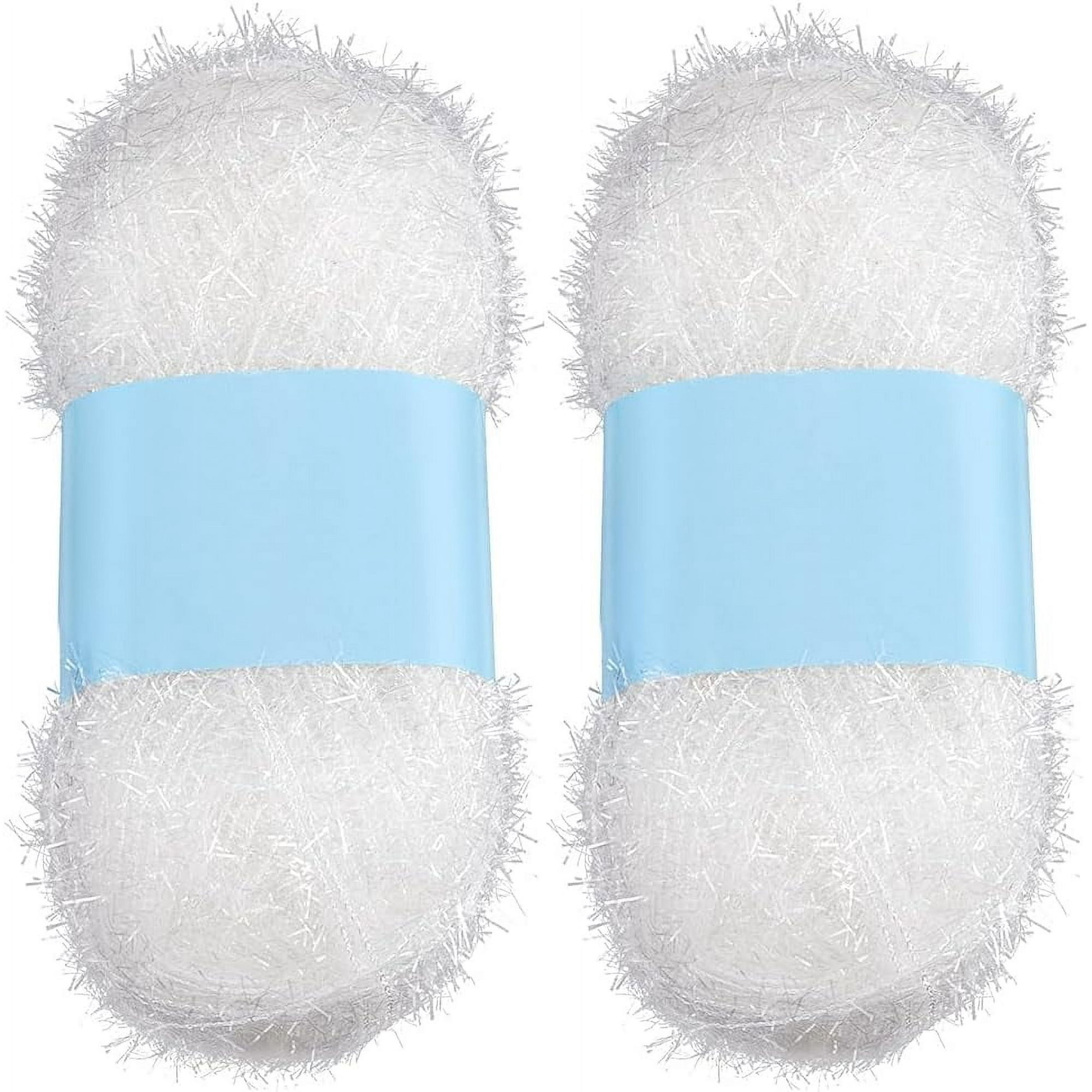 Click here for Nobrand 2 Rolls 218 Yards Sparkle Scrubby Yarn Bun... prices