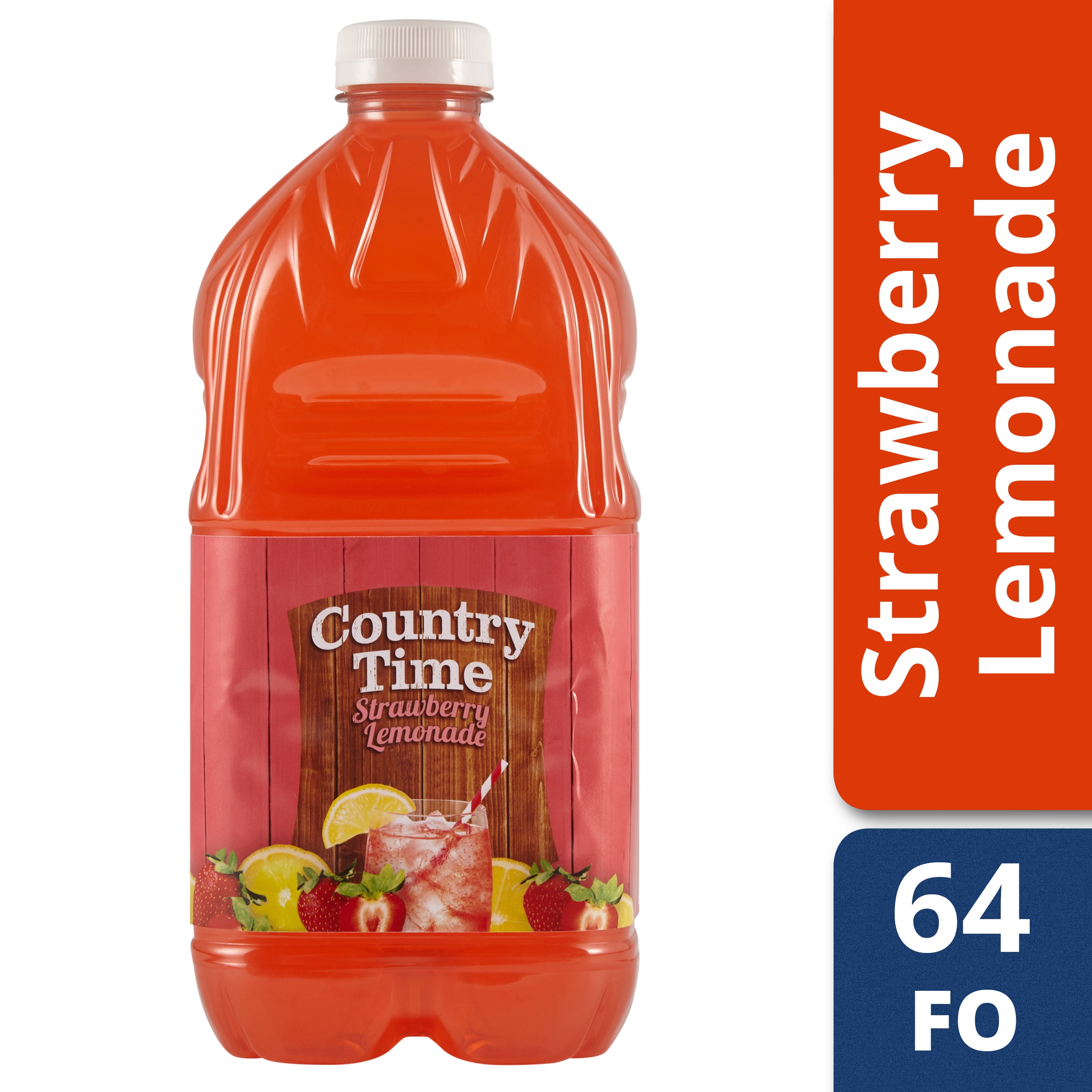 Country Time Strawberry Lemonade Ready-To-Drink Soft Drink, Caffeine ...