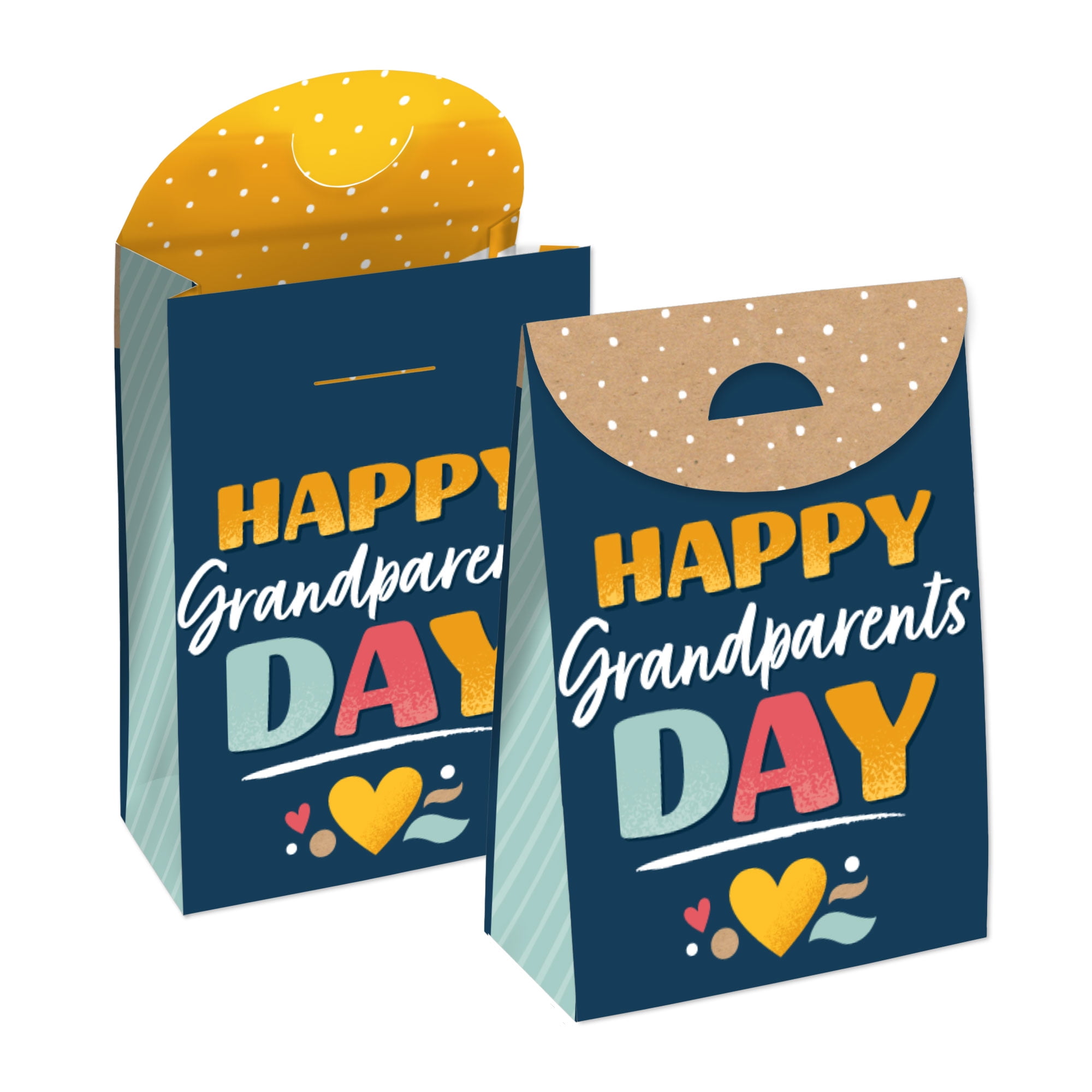 Big Dot of Happiness Happy Grandparents Day - Grandma & Grandpa Gift ...