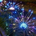 120 LED Solar Fireworks Lights Starburst Fairy Lights with 8 Lighting ...