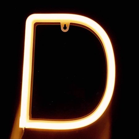 SAYDY LED Letters Neon Signs, Art Alphabet Wall Decor, Numbers Neon ...