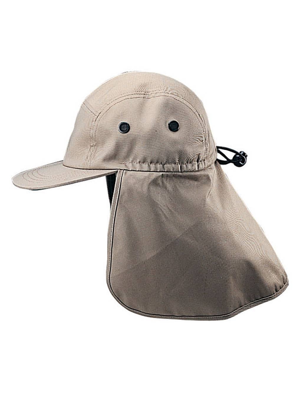 Outdoors Sun Protecting Flap Hat- Khaki - Walmart.com