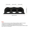 Boat Car Motorcycle Gauge 52mm 2 inch Car Triple Gauge Meter ABS ...