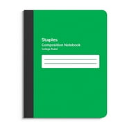 Staples Composition Notebook 7.5" x 9.75" Graph Ruled 80 Sheets Blue ...