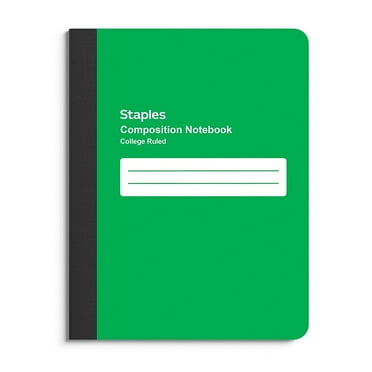 Staples Composition Notebook 7.5" x 9.75" Graph Ruled 80 Sheets Blue ...