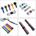 160 6-inch reusable multi-color cable ties, multi-purpose wire ties ...